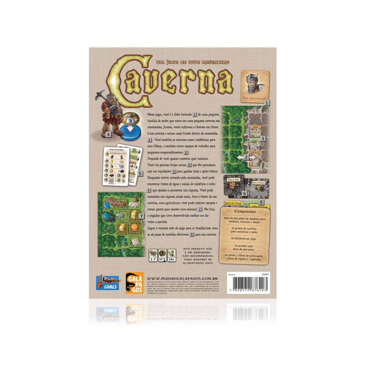 Caverna - Jogo de Tabuleiro para Amigos - 1 a 7 jogadores - ShopDG - Sua Loja de Jogos de ...