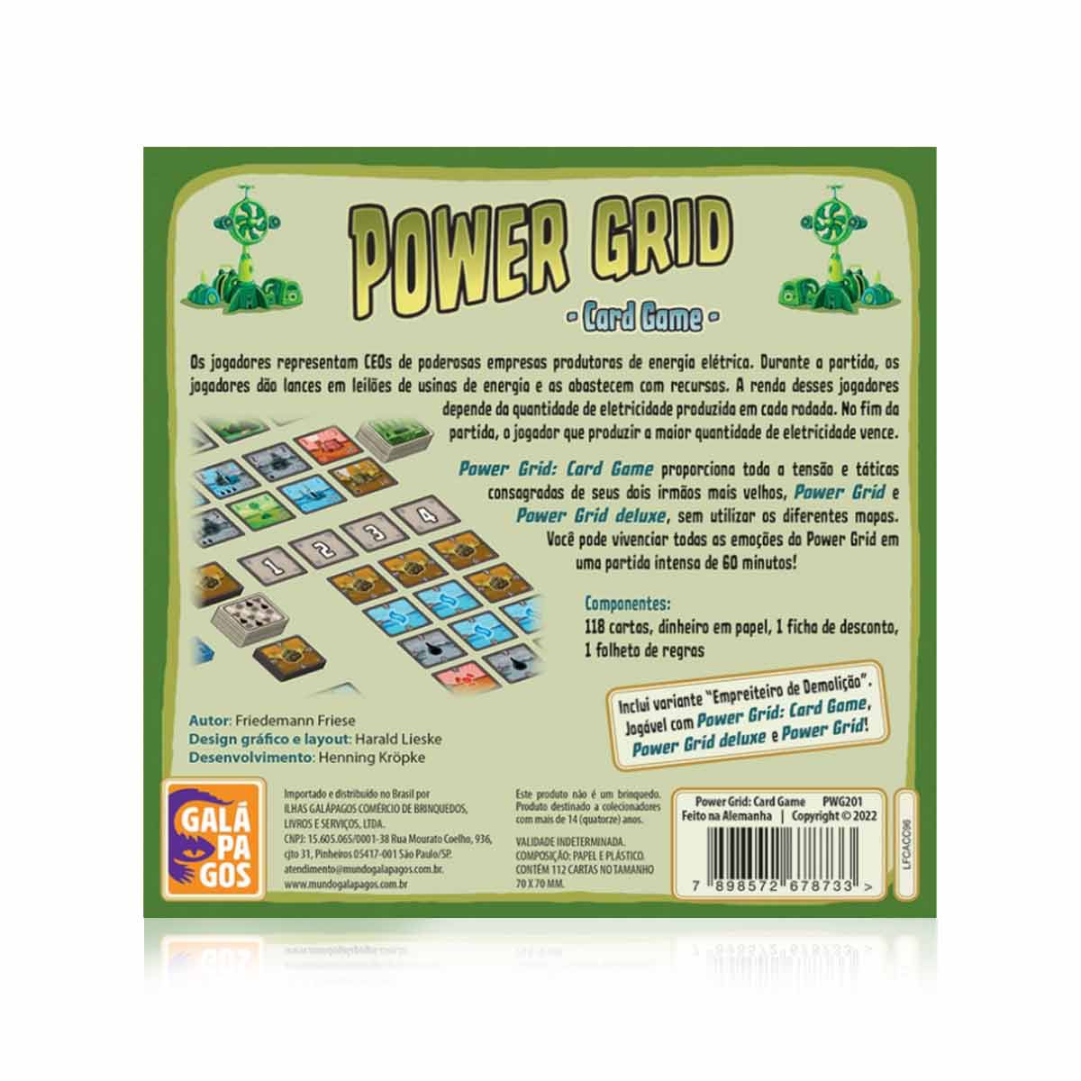 Power Grid Card Game - ShopDG - Sua Loja de Jogos de tabuleiro e Card games