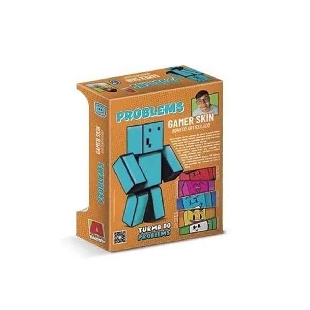 Boneco Problems Minicraft 25 Cm Gamer Skin Articulado - ShopDG - Sua ...