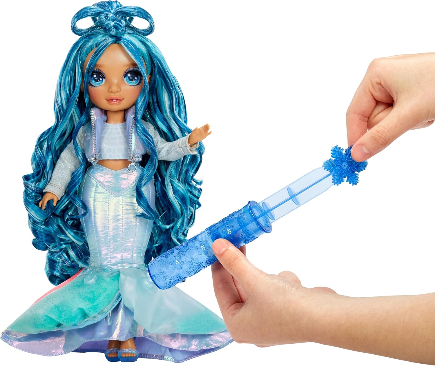 Boneca Rainbow High Winter Wonderland Doll - Skyler (Blue) - Bricks 4Fun
