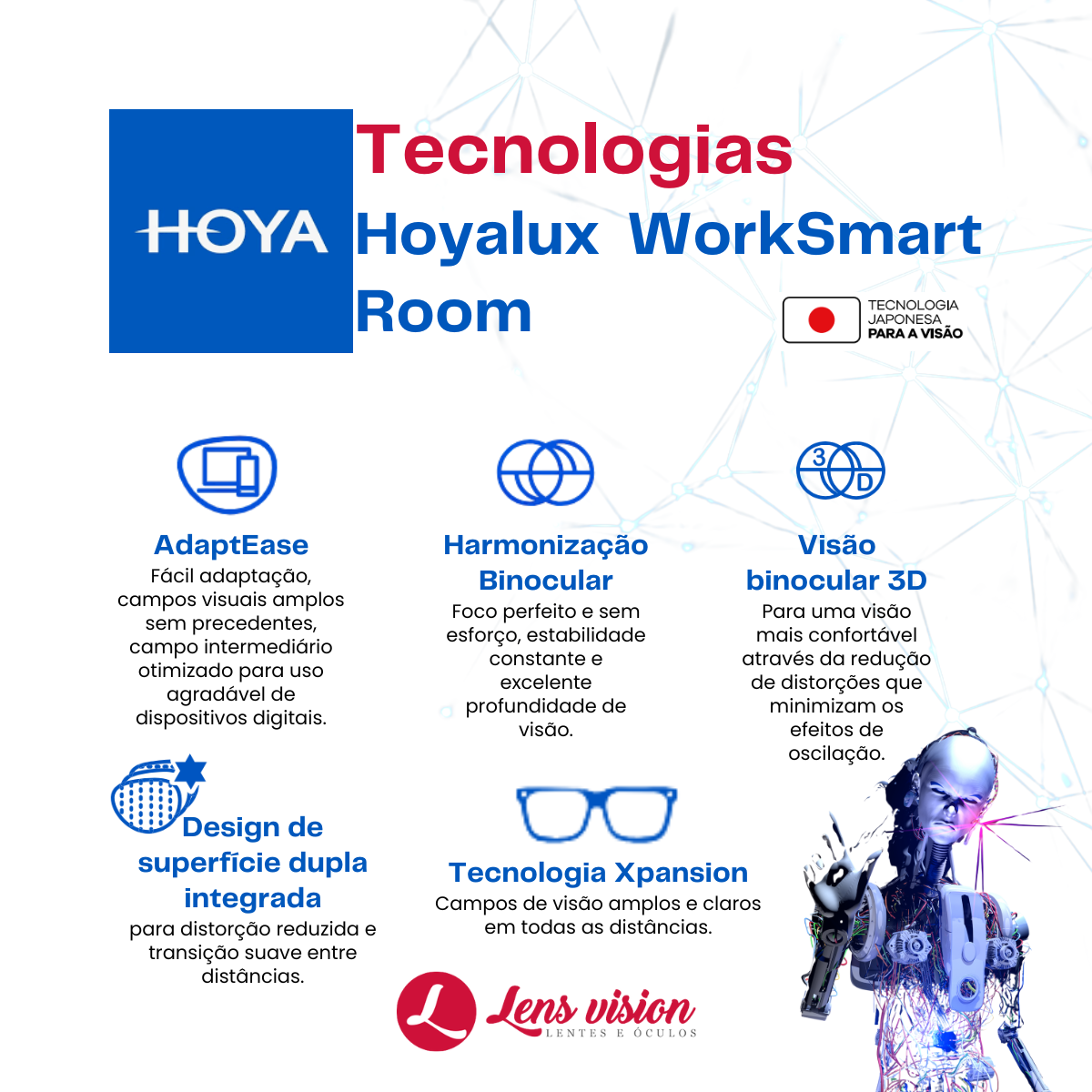 HOYA WORKSMART ROOM | Lente Ocupacional - Lens Vision l Ótica Online e Delivery