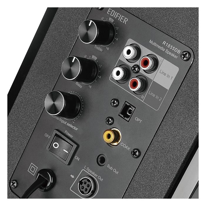 Monitor de Áudio 70W RMS com Saída para Subwoofer R1855DB Preto ...