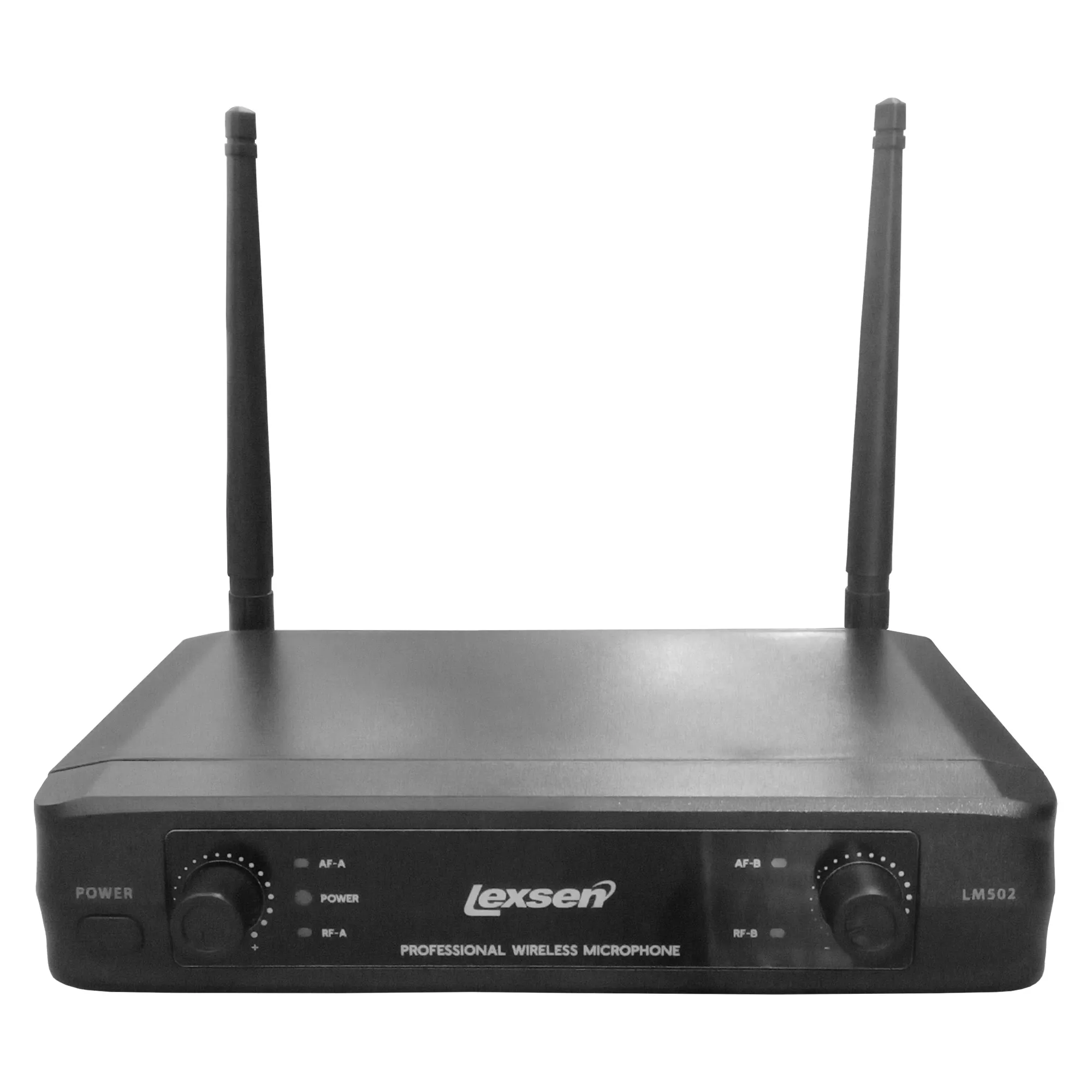 Microfone Dinâmico Sem Fio Duplo Cardioide LM502 UHT FREQ. 630.2/645.6 ...
