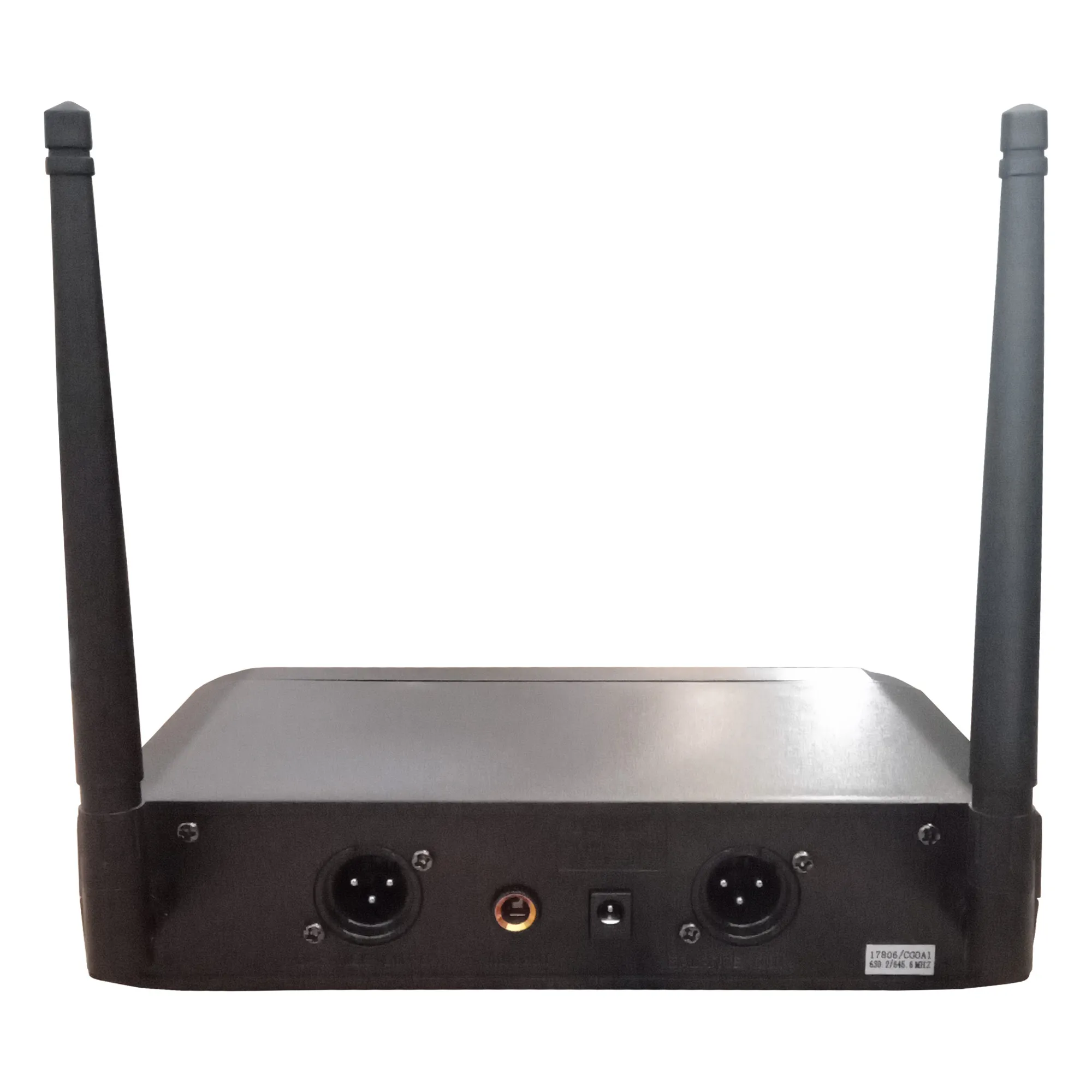 Microfone Dinâmico Sem Fio Duplo Cardioide LM502 UHT FREQ. 630.2/645.6 ...