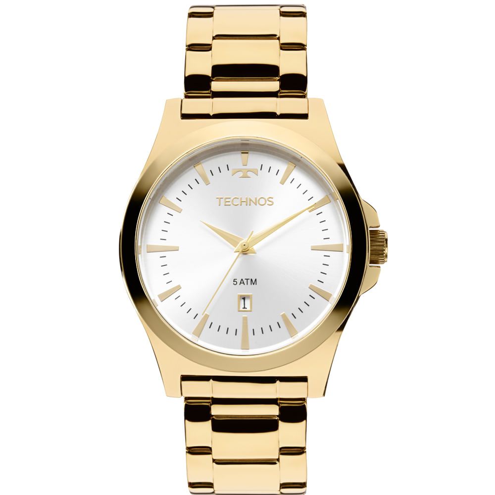 Relogio Technos Dourado Classico Social 2115LAM/4K - RELOGIOS M6