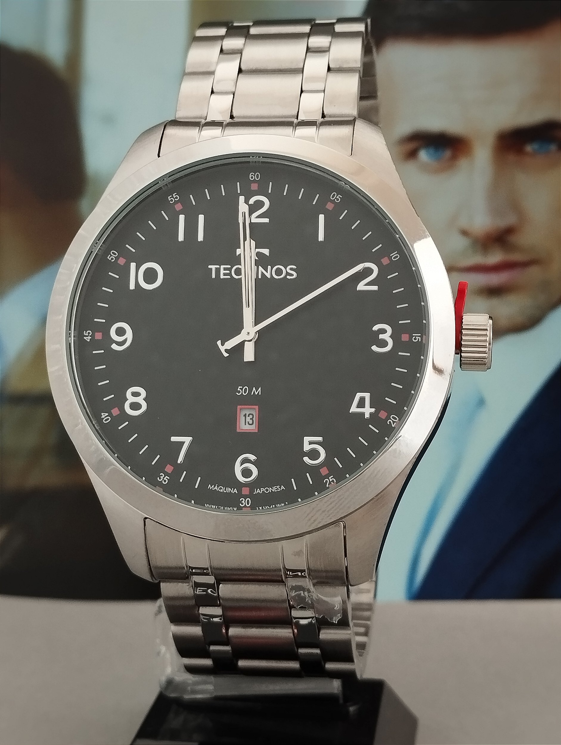 Relógio Technos Masculino Steel Prata - 2115MSAS/1P - RELOGIOS M6