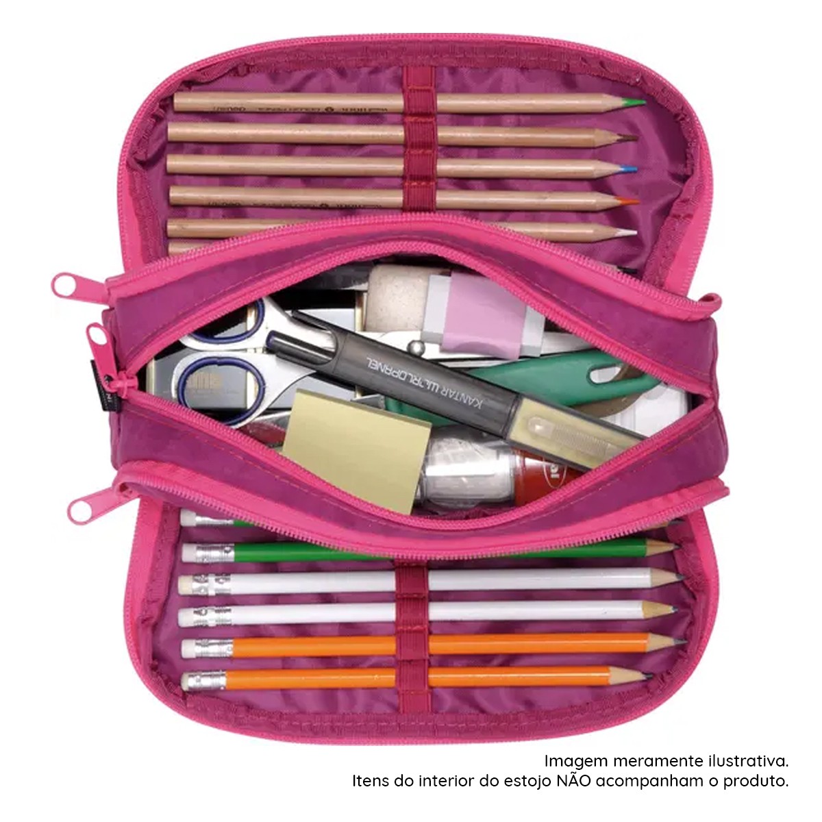 Estojo escolar FORONI Fluor Mix Soft 3 Compartimentos - À MÃO LIVRE ...