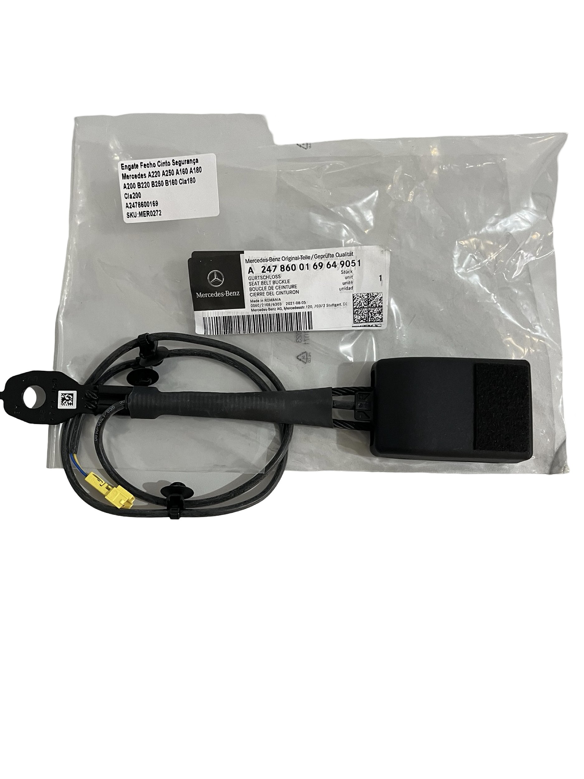 Engate Fecho Cinto Segurança Mercedes A45 Amg A200 A220 A250 A160 A180 ...