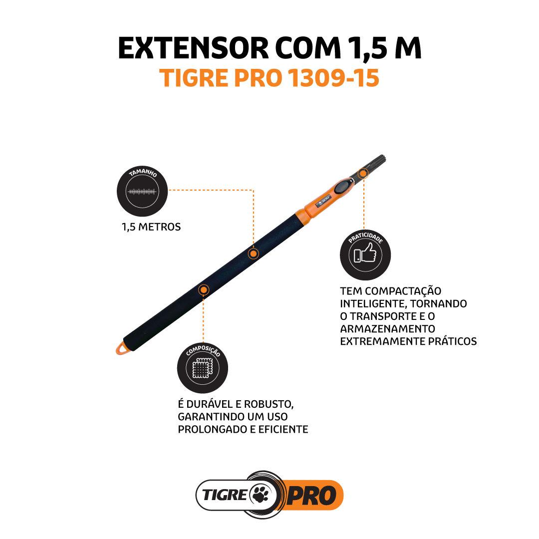 Extensor Tigre PRO 1,5M - Varejão das Tintas - Um mundo colorido ao seu ...