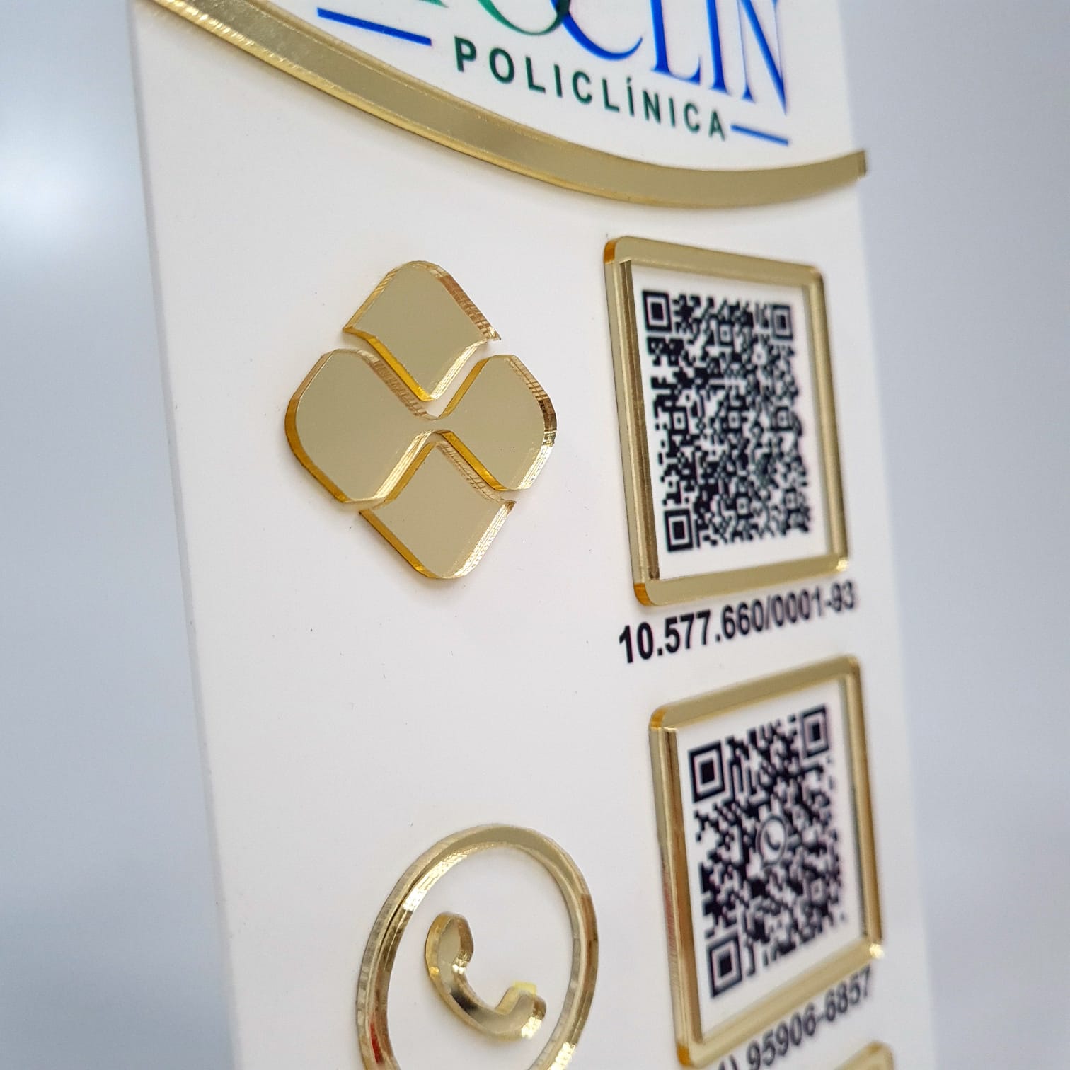 Placa PIX com 3 Qr Code - MOD 004 - Design Mais Um