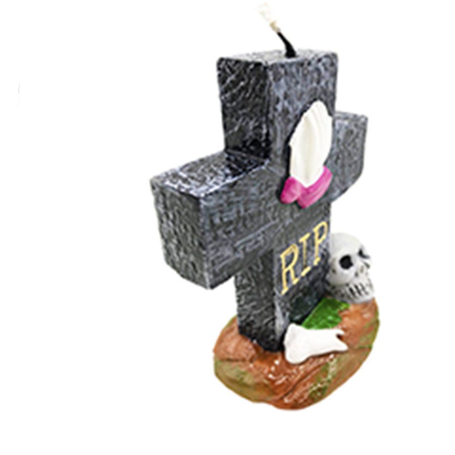 Vela Decorativa - Lapide em Cruz Rip - Preto - 1 unidade - Rizzo ...