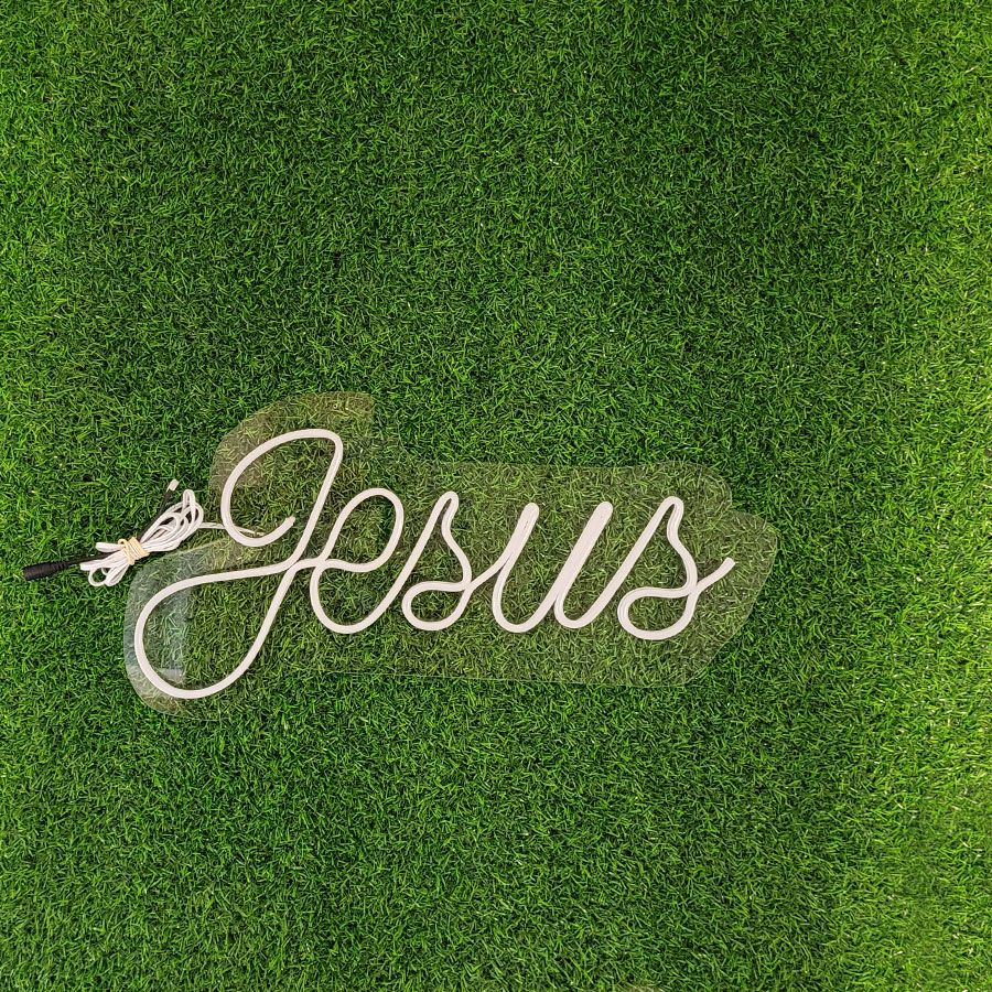 Painel Led Neon - Jesus - 1 unidade - Rizzo Balões - Rizzo Balões