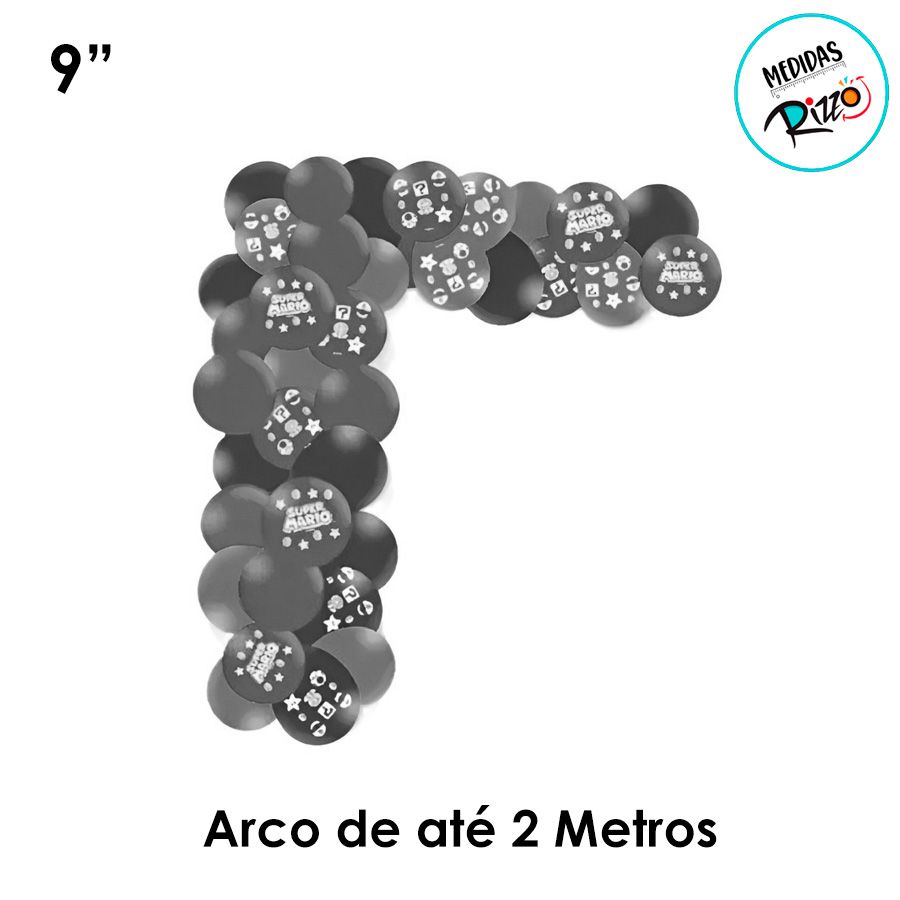 Kit Arco Fácil - Super Mario - 1 unidade - FestColor - Rizzo - Rizzo Balões