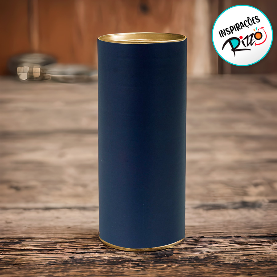 Lata para Presente Rígida - Liso Azul Twilight Blue - 1 unidade ...