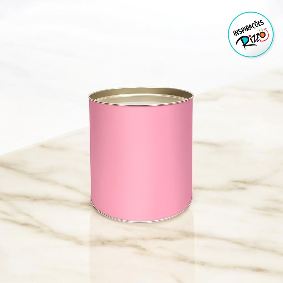 Lata Para Doce Rígida - Rosa - 1 unidade - Cromus - Rizzo - Rizzo Balões