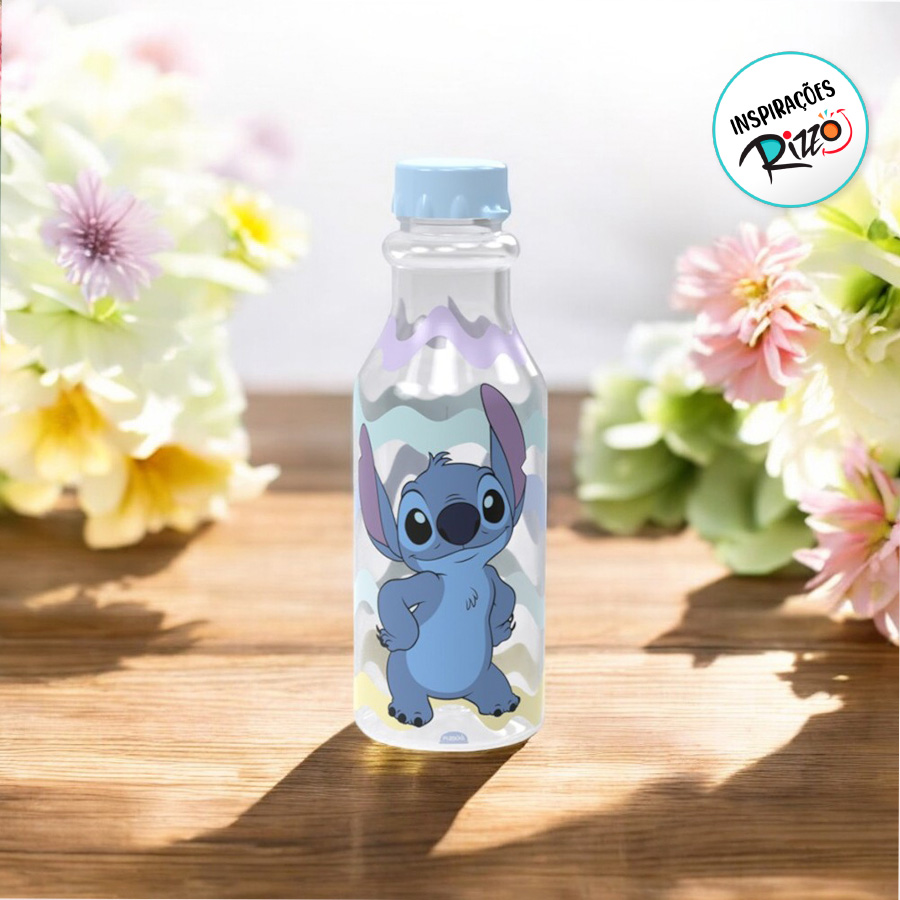 Garrafa Retro - Stitch - 500ml - 1 unidade - Plasútil - Rizzo - Rizzo ...