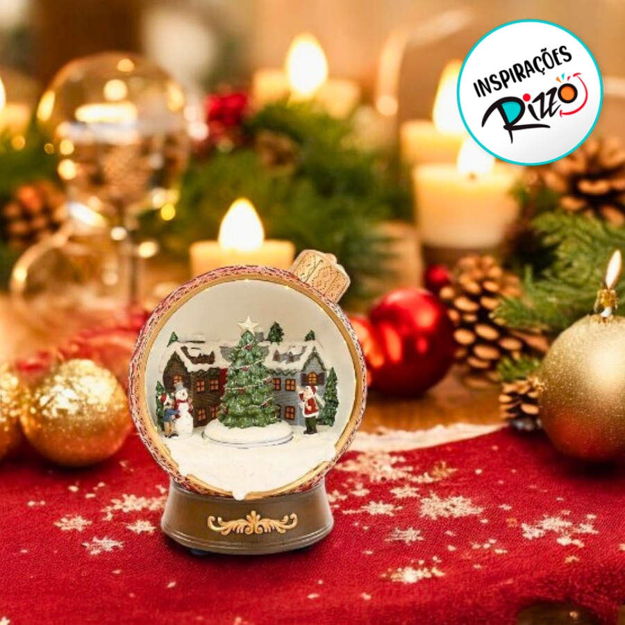 Cenário Natalino - Vila De Natal Com Som, Luz e Movimento - 15x22cm - 1 ...