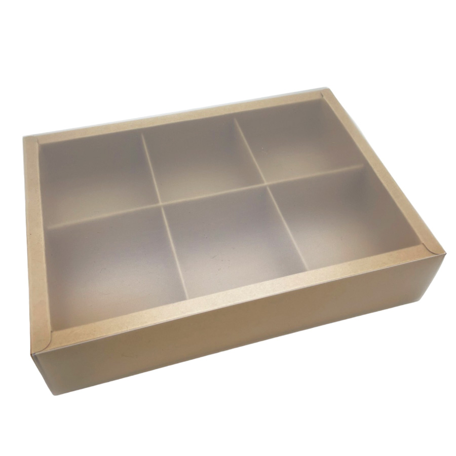 Caixa 6 Pães de Mel - Kraft - 24x17x5cm - 12 unidades - Rizzo - Rizzo ...