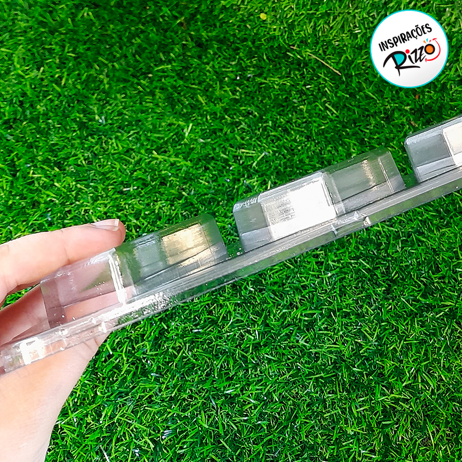 Blister Bandeja 3 Corações - Cristal - 3 unidades - Rizzo - Rizzo Balões