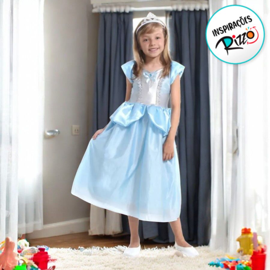Fantasia Princesa Cristal infantil - 1 unidade - Sula - Rizzo - Rizzo ...