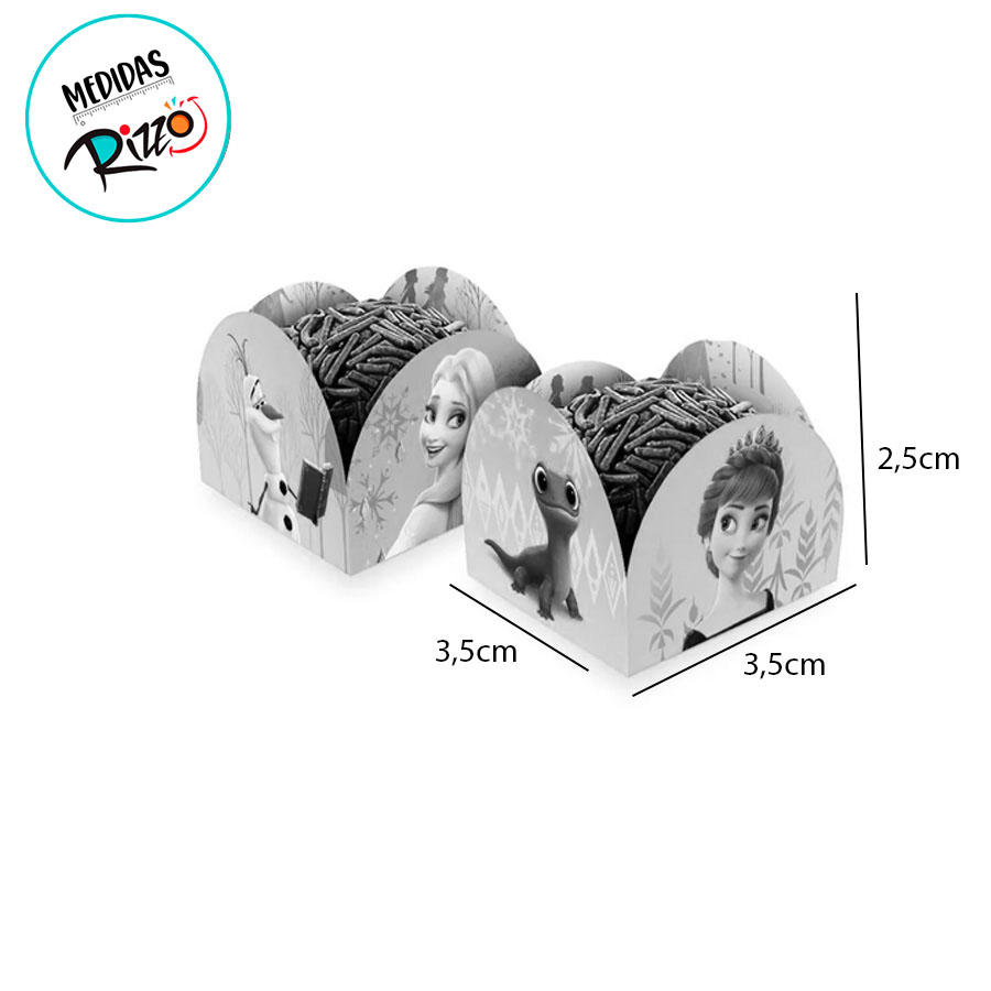 Porta Forminha - Frozen - 50 unidades - Regina - Rizzo - Rizzo Balões