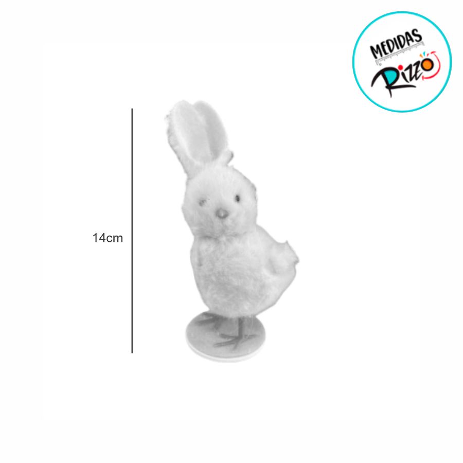 Enfeite Decorativo de Páscoa - Pintinho Rosa com Orelha de Coelho ...