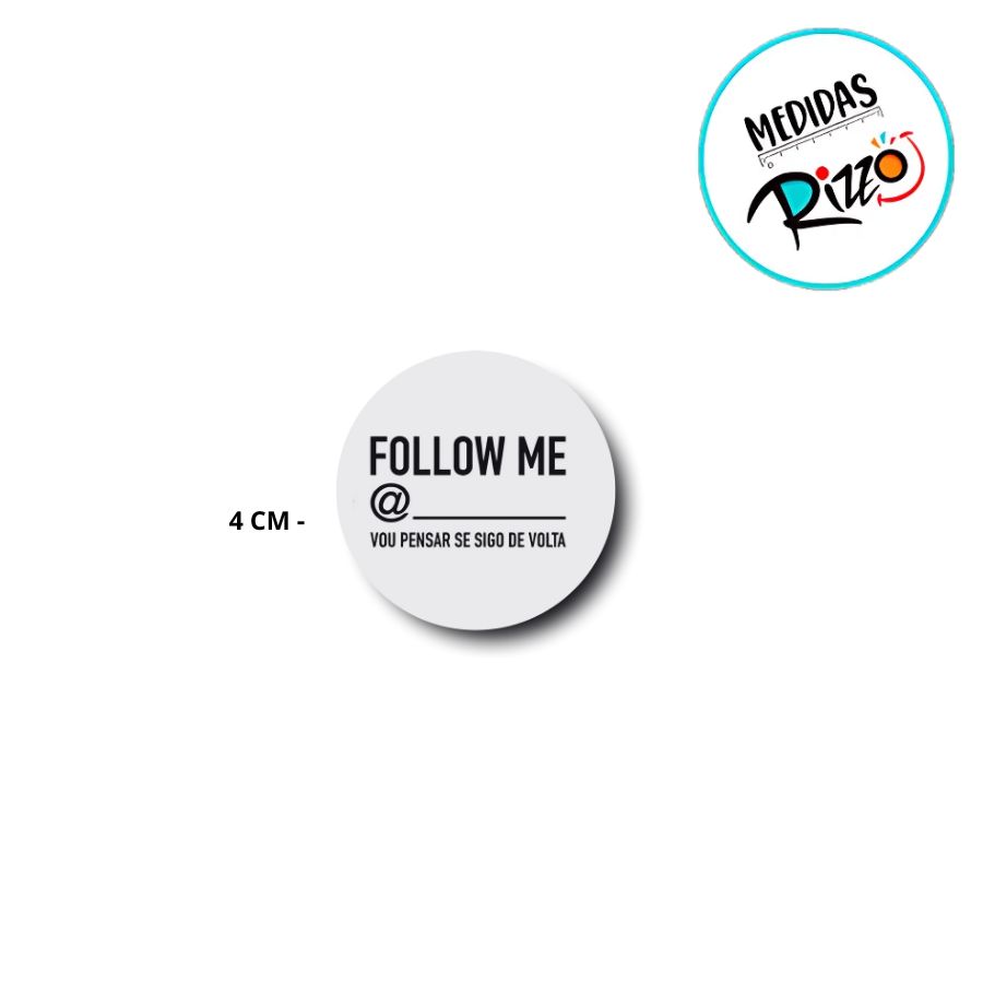 Adesivo De Carnaval "Follow Me" - Ref 2333 - Hot Samping - 4cm - 25 ...