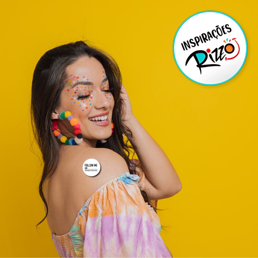 Adesivo De Carnaval "Follow Me" - Ref 2333 - Hot Samping - 4cm - 25 ...