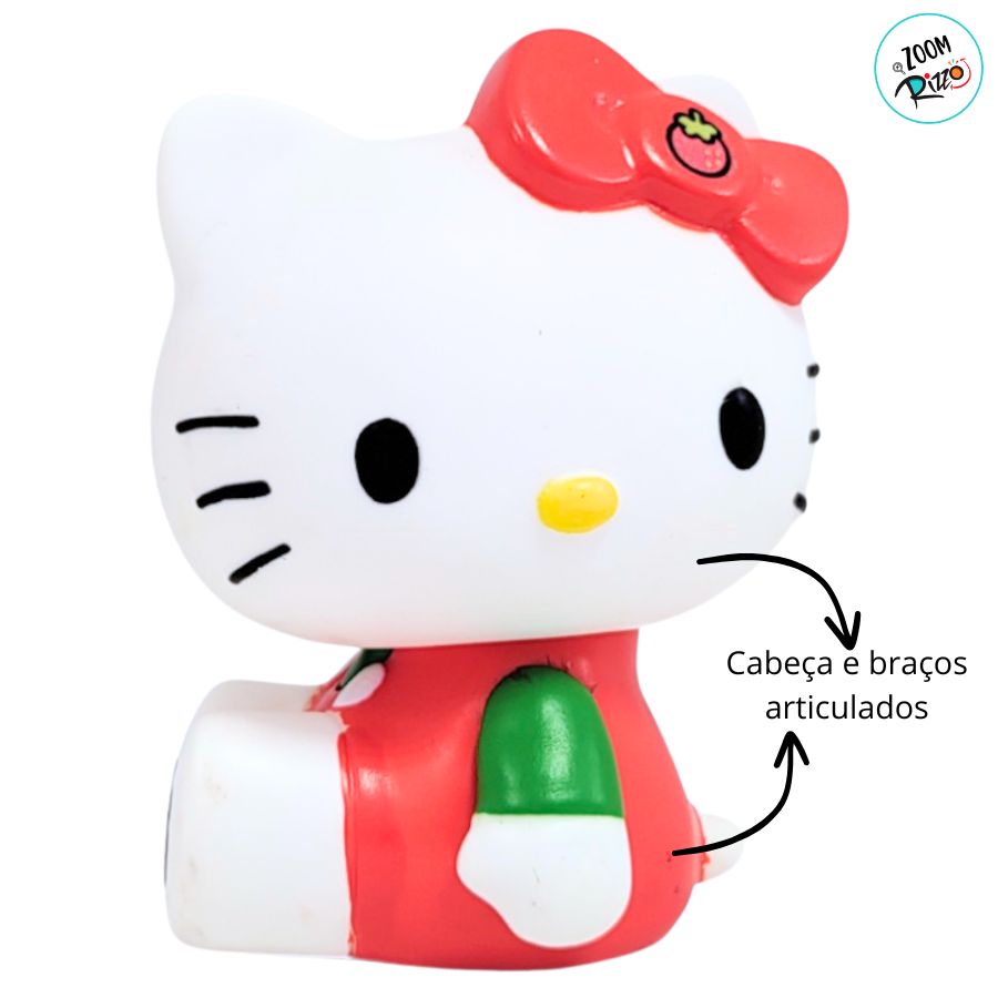 Boneca Frutinhas Hello Kitty de Vinil - Morango - 11cm - 1 unidade ...