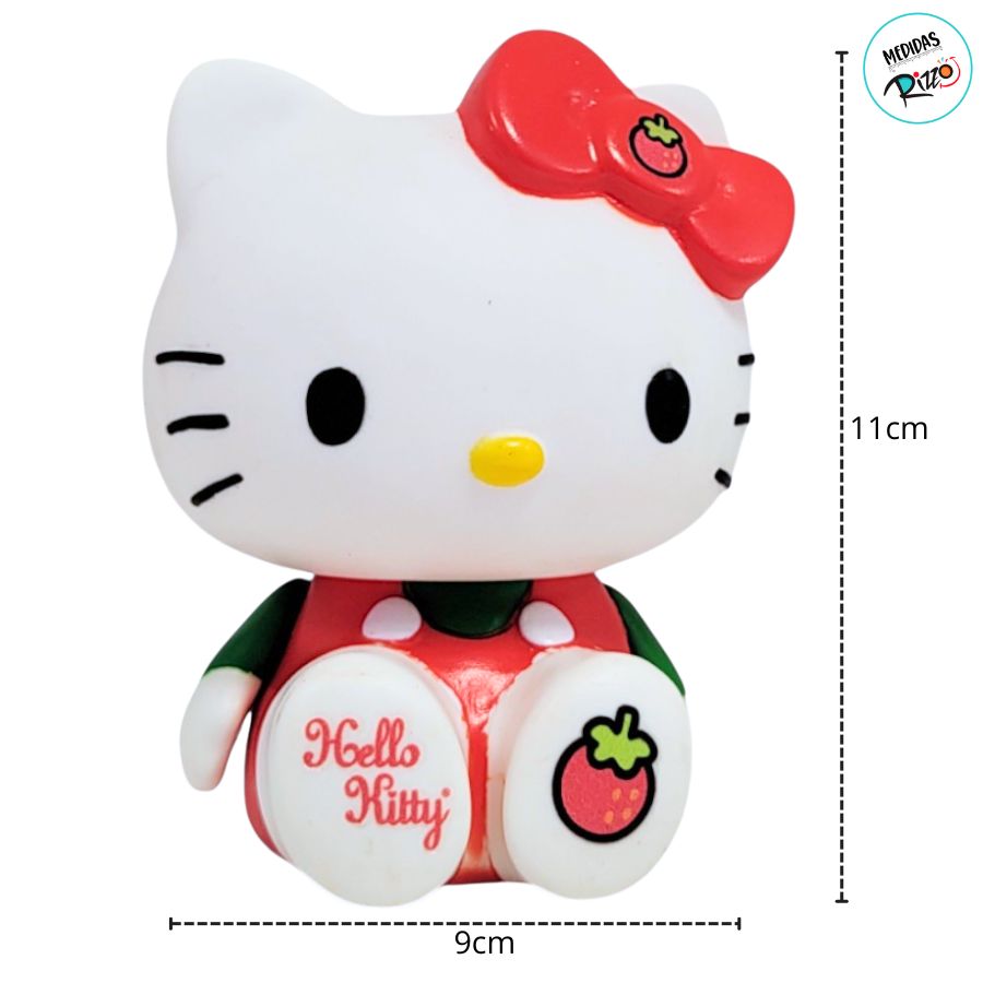 Boneca Frutinhas Hello Kitty de Vinil - Morango - 11cm - 1 unidade ...