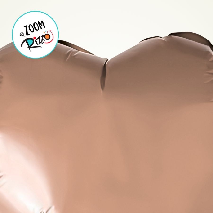 Balão De Festa Metalizado De Coração 10" 25cm - Rose - 50 unidades ...