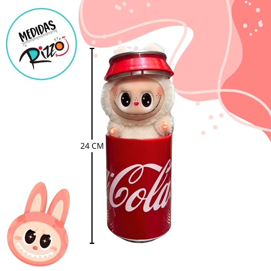 Lafufu Caixa Surpresa - Coca-Cola - 24cm - 1 unidade - Rizzo - Rizzo Balões