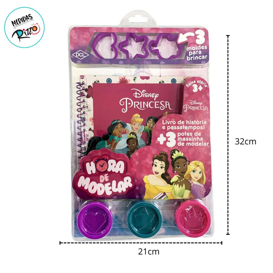 Kit Hora de Modelar Com Massinha - Princesas - 7 Itens - 1 unidade ...