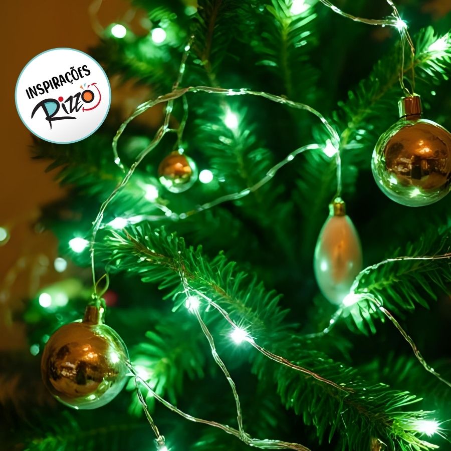 Cordão de LED Pisca Pisca Luz Verde com Fio Transparente 100 Leds de 8 ...