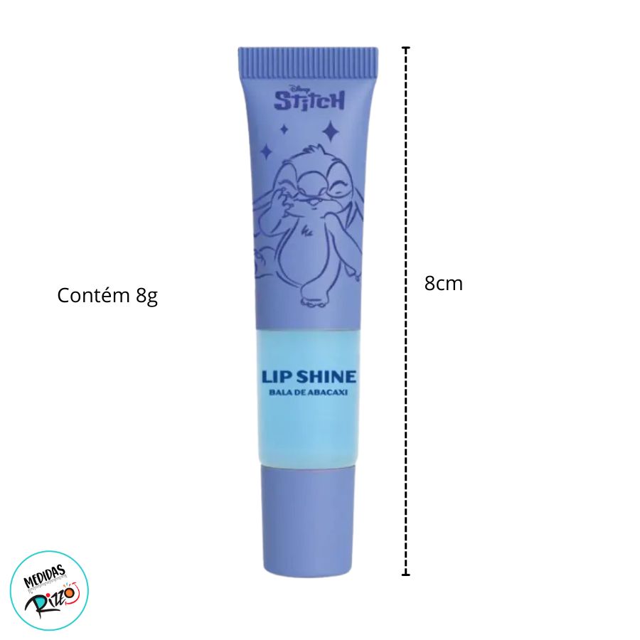 Lip Shine - Stitch - Bala de Abacaxi - 8g - 1 unidade - Disney Original ...