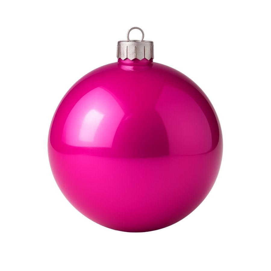 Bolas De Natal - Lisa Pink - 15cm - 1 unidade - Rizzo - Rizzo Balões