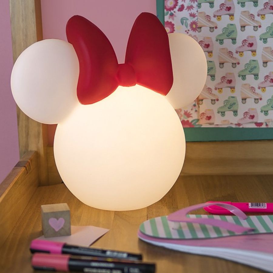 Luminária Minnie Mouse - Clean - 28cm - 1 unidade - Disney Original ...