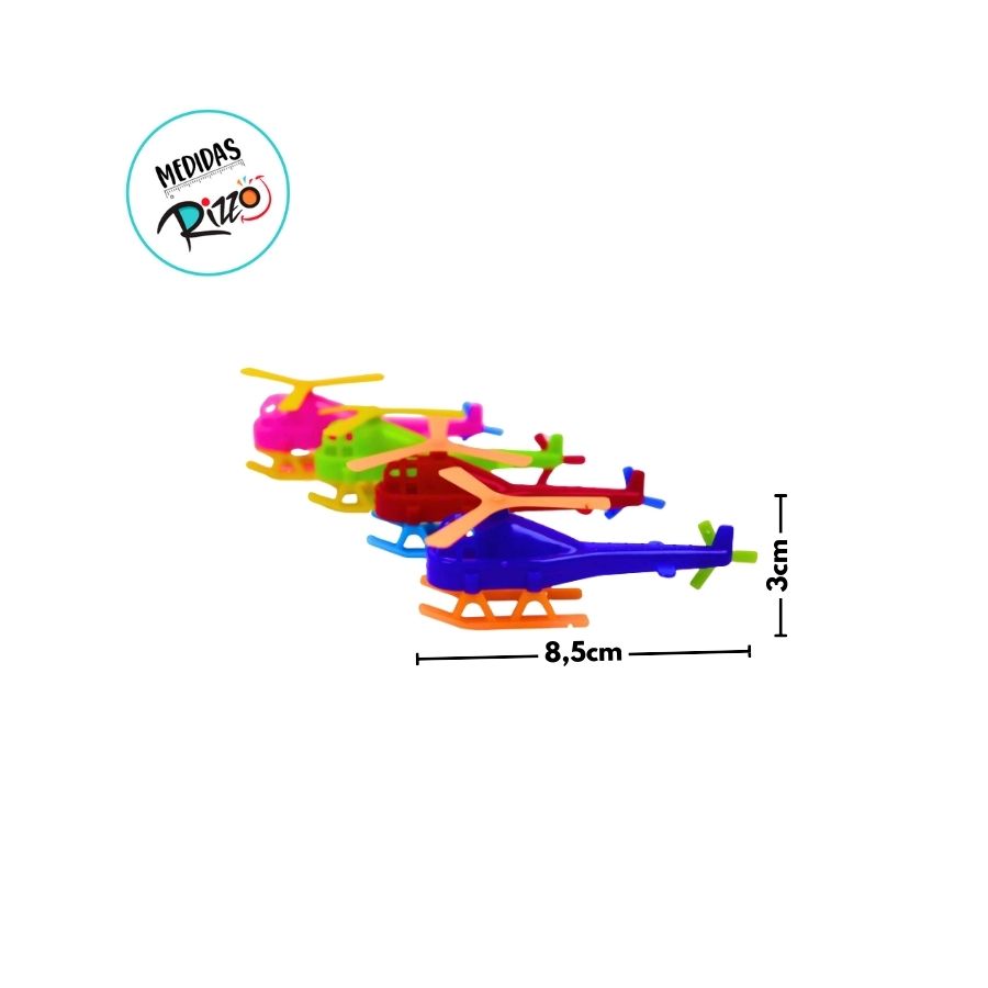 Brinquedo Mini Super Helicóptero - Cores Sortidas - 3x8,5cm - 4 ...