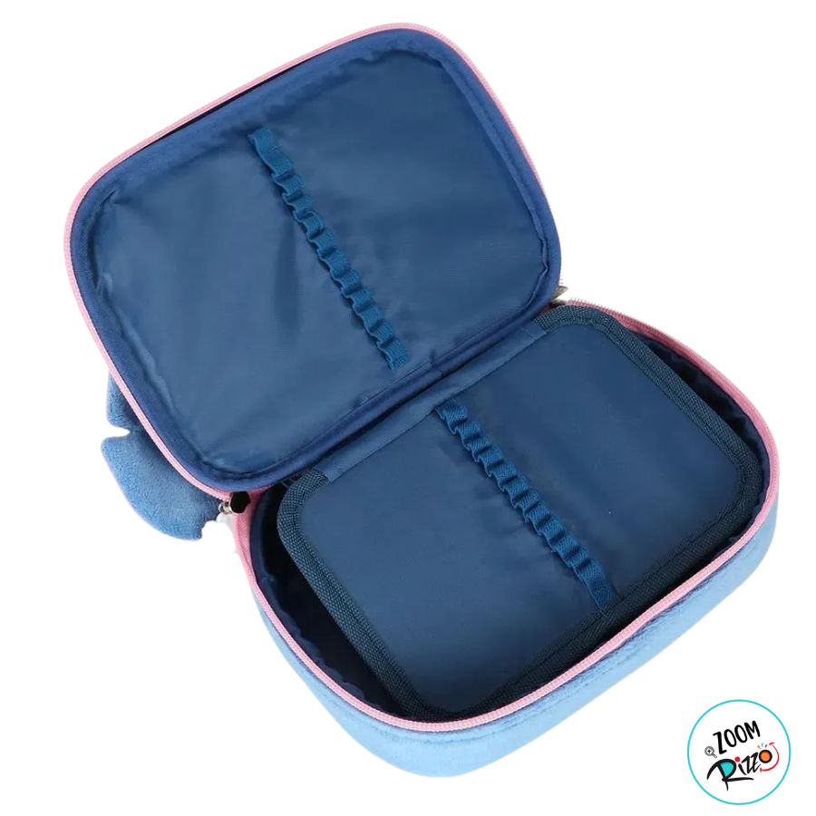 Estojo Box com Zíper - Stitch Peluciado - 21x17cm - Disney Original - 1 ...