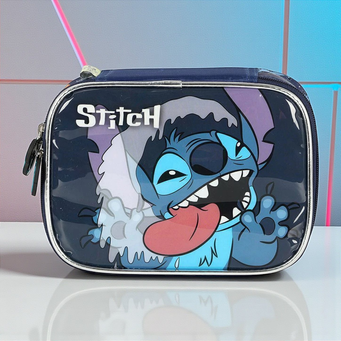 Estojo Box com Zíper - Stitch Crazy - 21x17cm - Disney Original - 1 ...