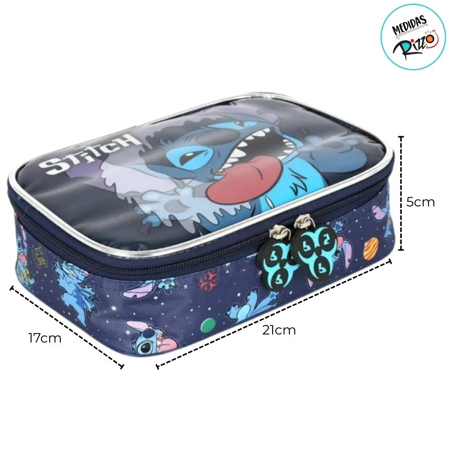 Estojo Box com Zíper - Stitch Crazy - 21x17cm - Disney Original - 1 ...