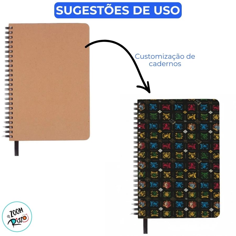 Plástico Adesivo - Harry Potter Black - 45x1000cm - 1 unidade - Rizzo ...