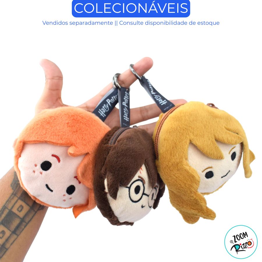 Chaveiro Mini Fluffy - Hermione - Harry Potter - 10cm - 1 unidade ...