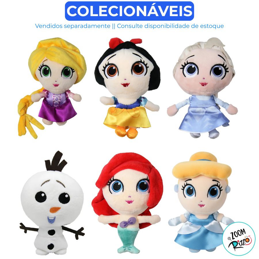 Brinquedo Squish Pelúcia - Ariel - 15cm - Disney Original - 1 unidade ...