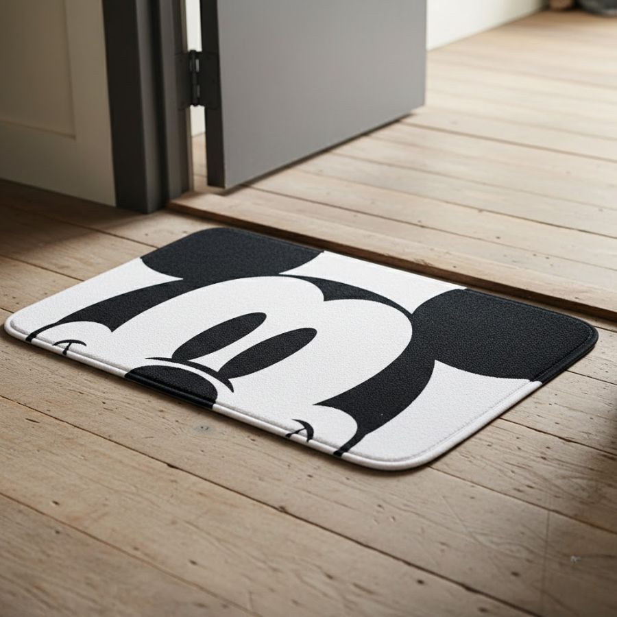 Tapete Retângular - Mickey Mouse - Branco - 40x60cm - Disney Original ...