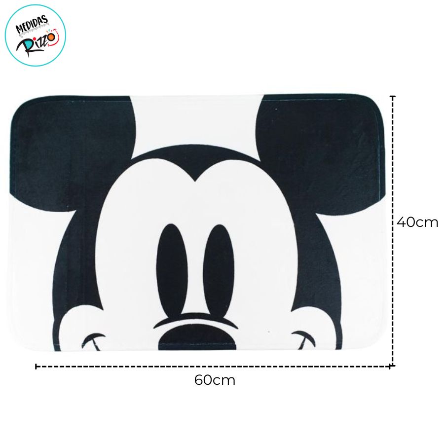 Tapete Retângular - Mickey Mouse - Branco - 40x60cm - Disney Original ...
