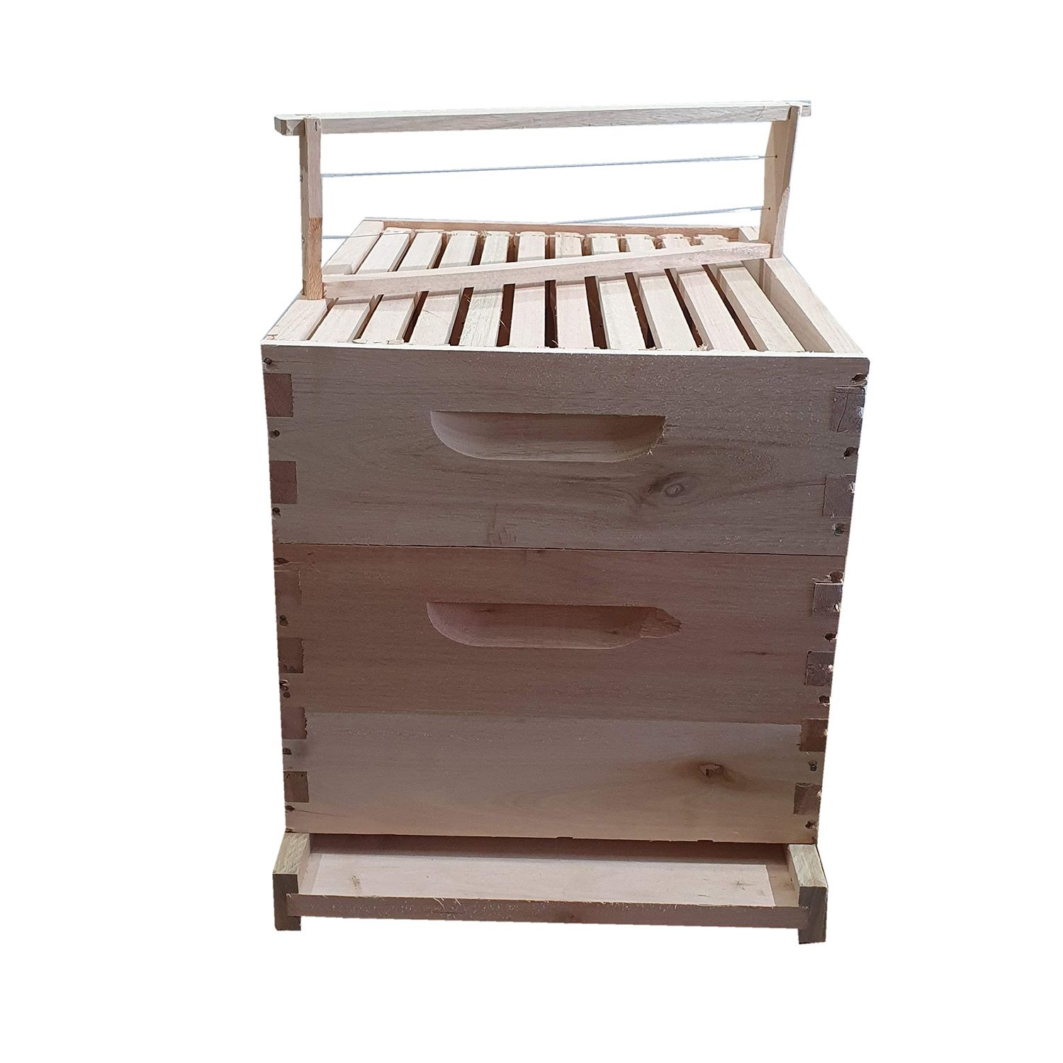 Colmeia Padrão Langstroth Com 01 Ninho e 01 Melgueira Cobertura de ...