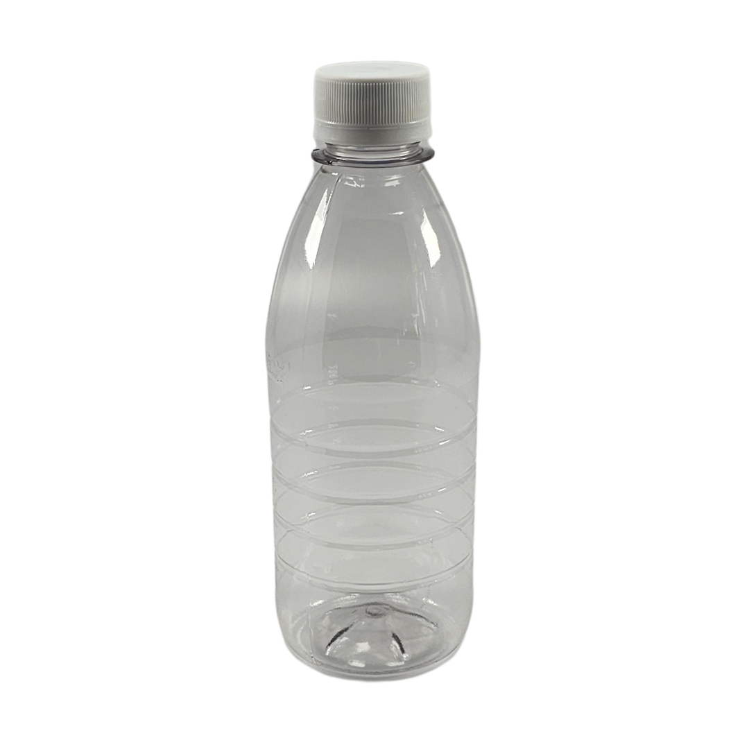 80 Garrafas 300ml PET Cristal com Tampa Branca Rosca e Lacre – Ideal ...