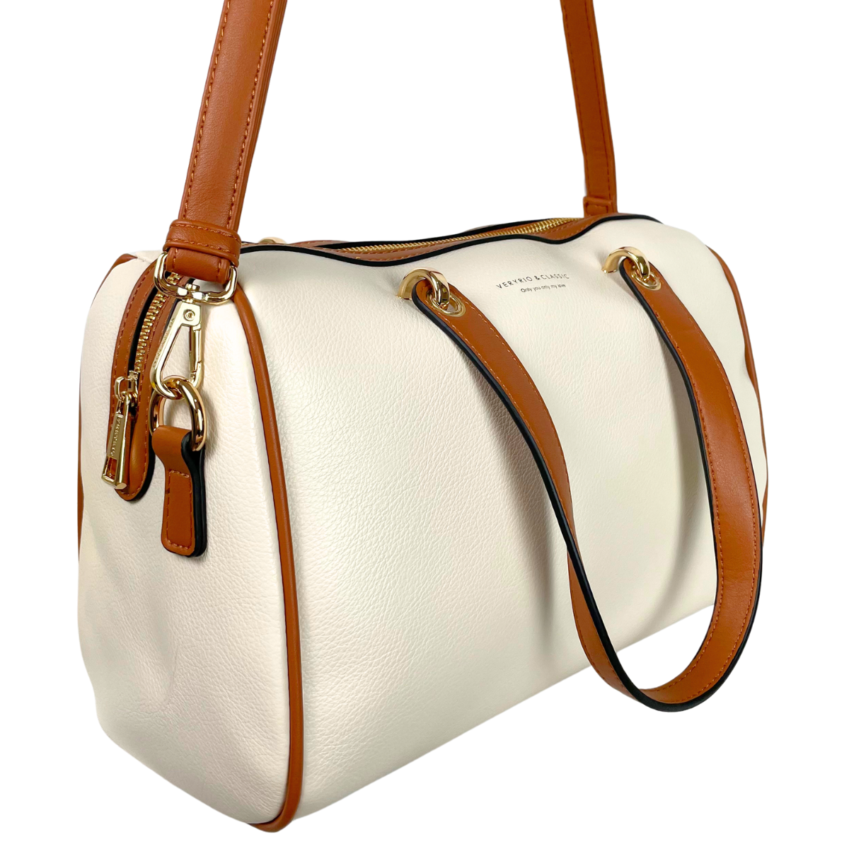 Bolsa Baú Feminina Transversal Veryrio Original Luxo Branca | Florença ...