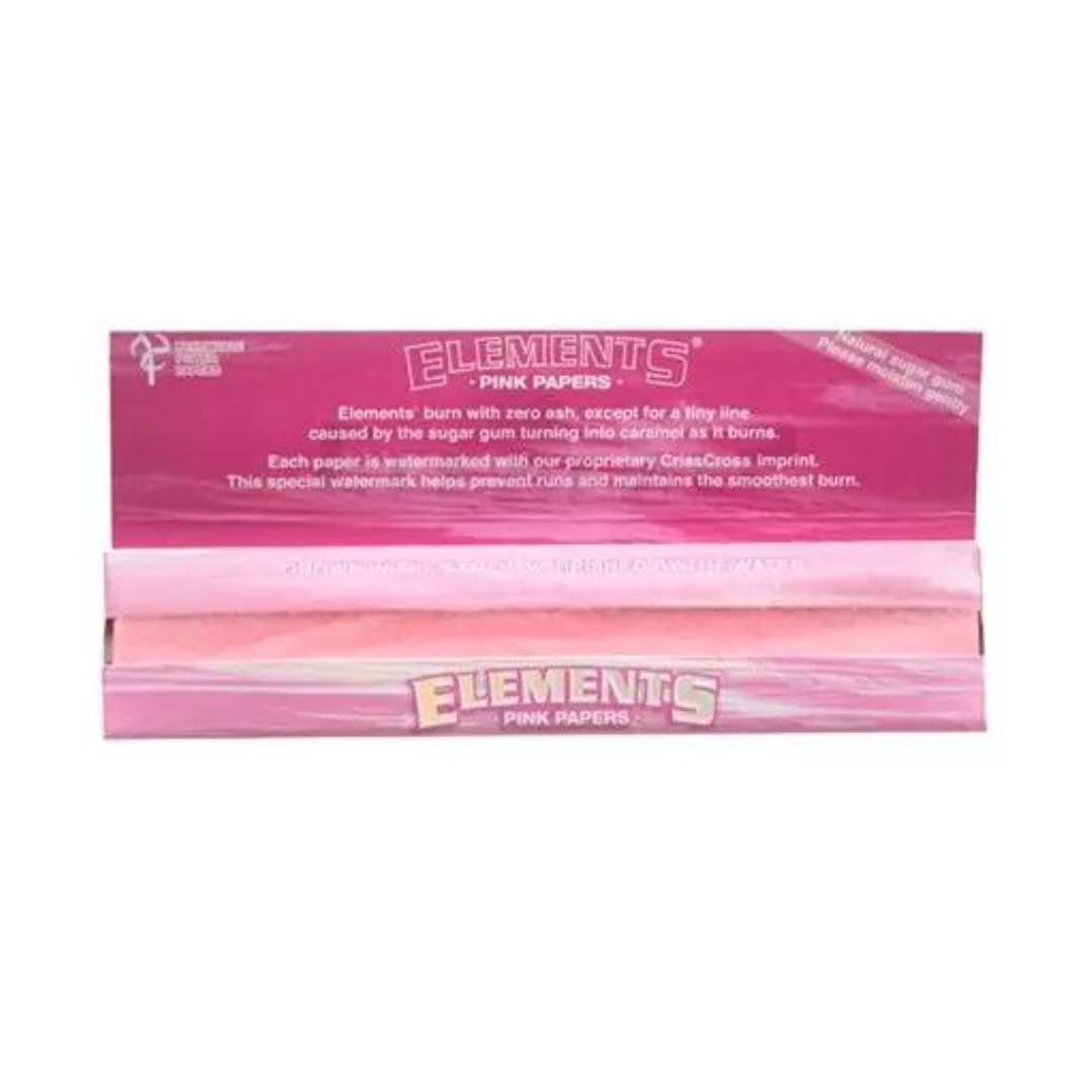 Seda Elements Pink - King Size Slim - Cultura 420 Tabacaria e Headshop